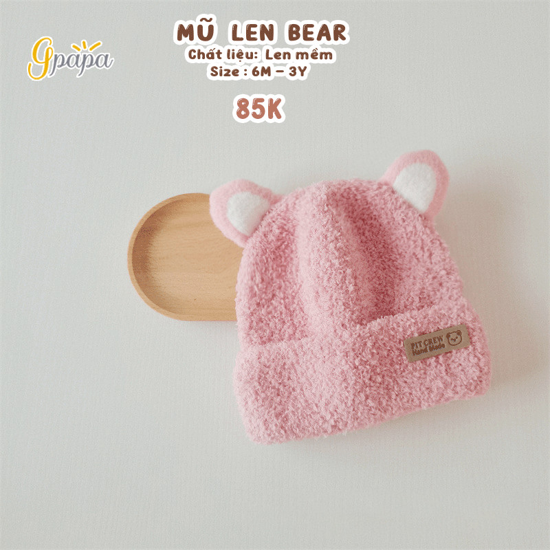 Mũ Len Bear Gpapa - Goodmama