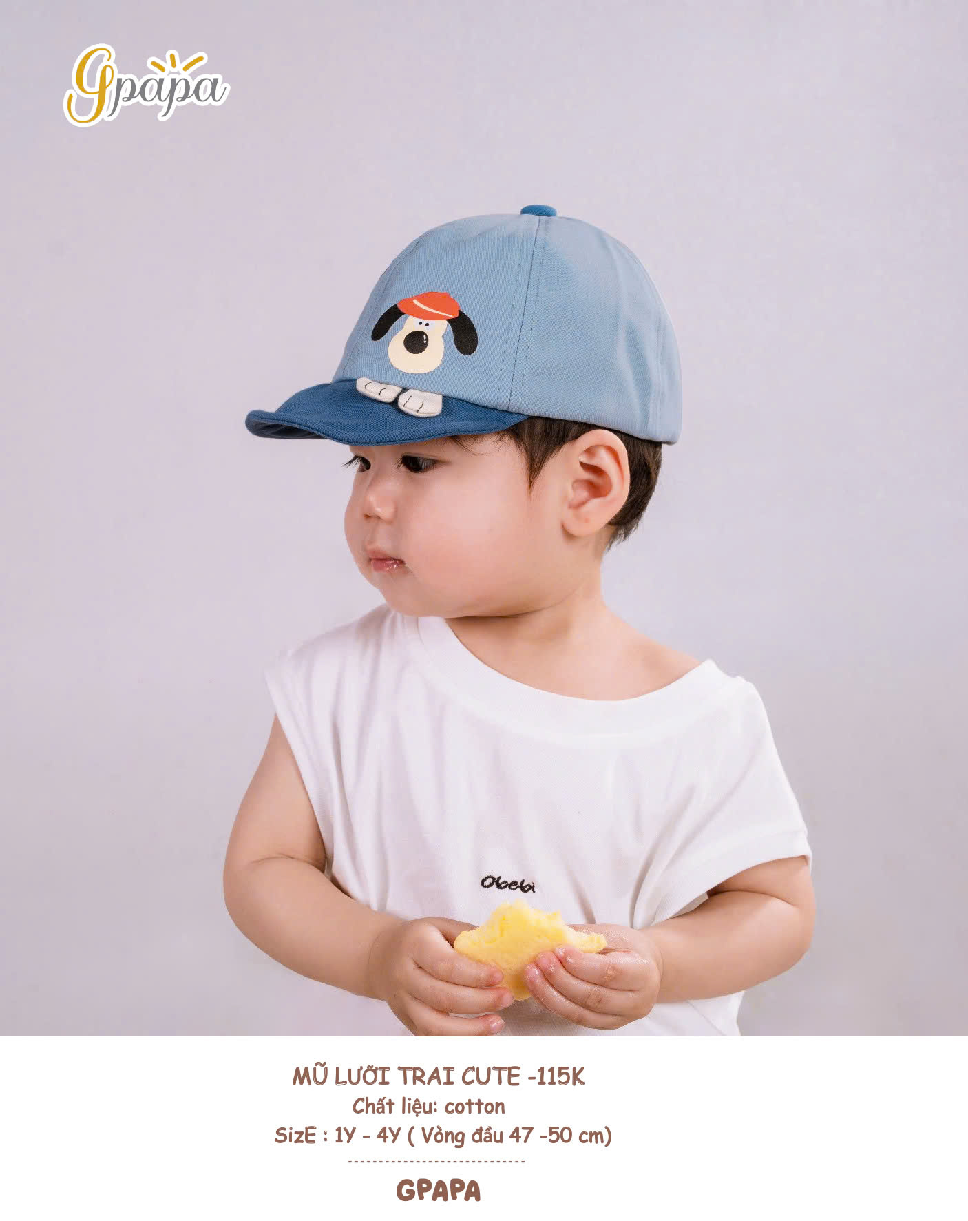 Mũ Lưỡi Trai Cute Gpapa - Goodmama