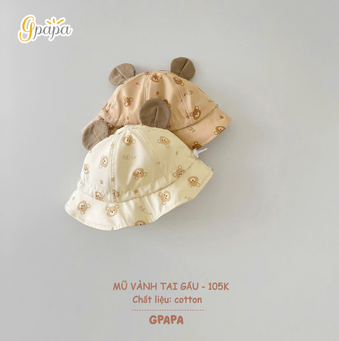 Mũ Vành Tai Gấu Gpapa - Goodmama